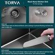 Torva 30 x 18 x 10 Kitchen Sink, 16 Gauge Stainless Steel Single Bowl ...