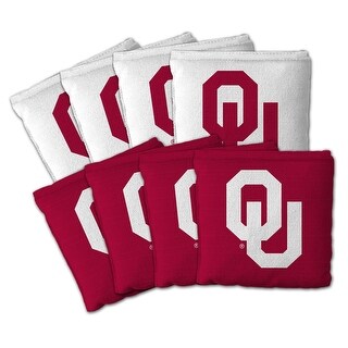 Oklahoma Sooners NCAA Dual Sided Pro Stop & Slide Cornhole Bags - Bed ...
