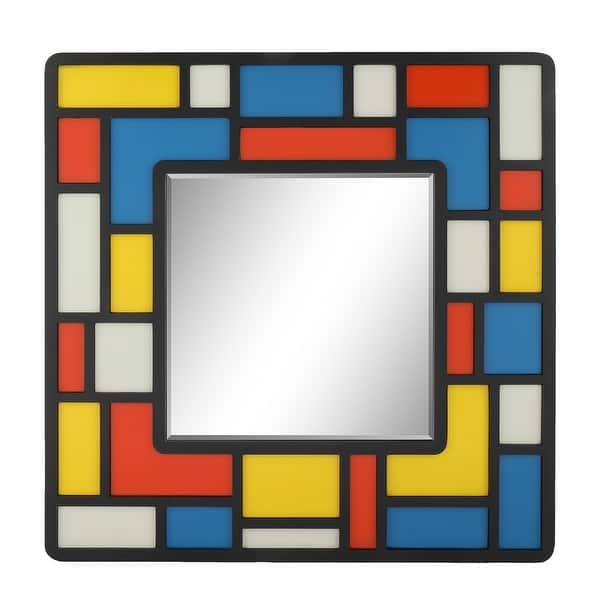 MacLuu Piet Mondrian Abstract Wall Mirror - Bed Bath & Beyond - 36612293