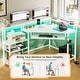 Triangle Corner Desk Small Computer Desk Storage Shelves - Bed Bath ...