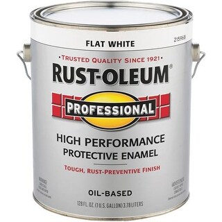 Rust-Oleum Flat White Enamel 7790-402 Unit: GAL - Bed Bath & Beyond ...