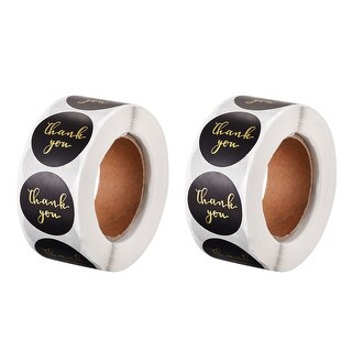 2 Rolls 1" THANK YOU Stickers Roll Envelopes Seals 1000 Pieces Labels ...