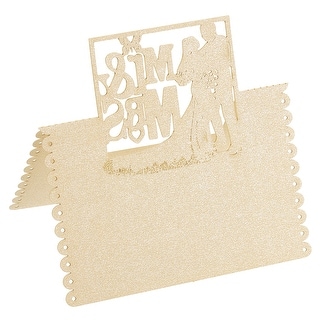 Table Name Place Cards,50Pcs Mr mrs Cut Design Blank Card Beige - Bed ...