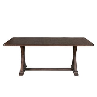Sawmill Trestle Dining Table - 42"W x 30.63"H x 76"D - Bed Bath ...