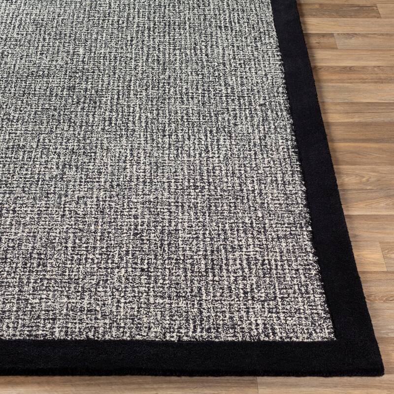 Bismarck Handmade Bordered Wool Area Rug - Overstock - 29845096