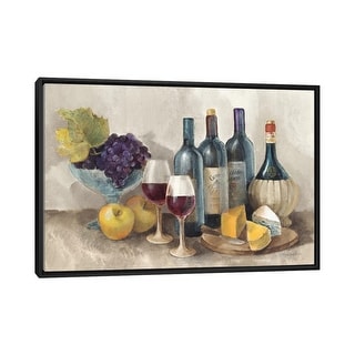 iCanvas "Wine and Fruit I v2 Light" by Albena Hristova Framed - Bed ...