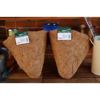 English Garden 14 in. Premium Cone Shaped Replacement Coconut Liner ...