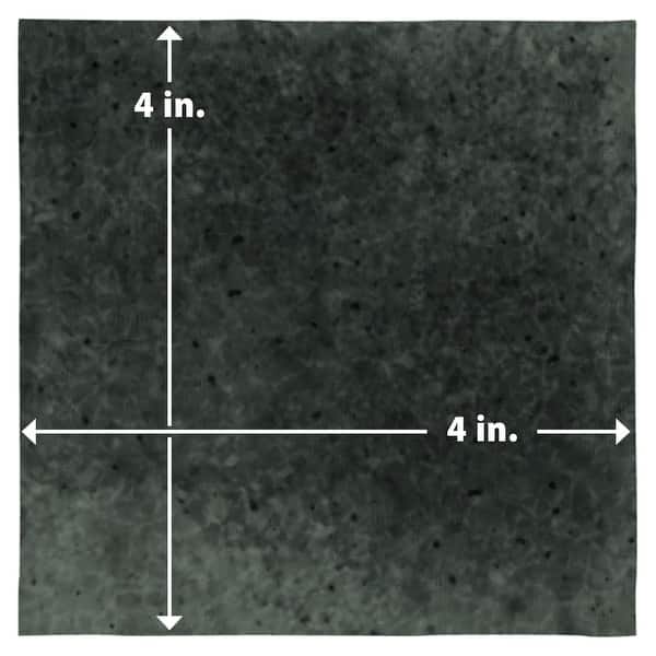 Merola Tile Menorca Forest Black 4" x 4" Ceramic Wall Tile - Bed Bath ...