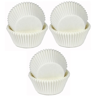 Chef Craft Non-Stick White Parchment Paper Cupcake Liners, Standard ...