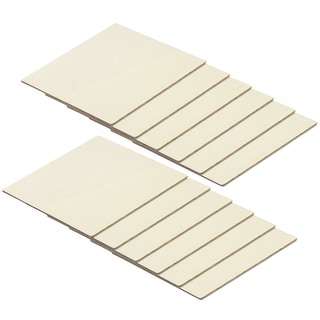 Unfinished Wood Pieces Plywood Sheets for DIY Craft 12 Pcs - Bed Bath ...