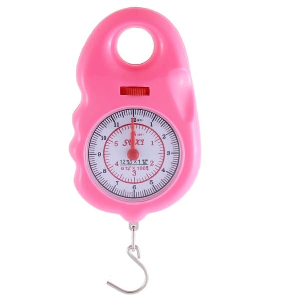 Round Dial Arabic Number Display Portable Scale Weighter 6Kg Pink - Bed ...