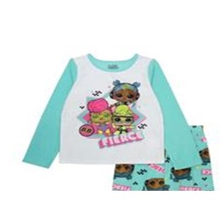 Lol Surprise! Little Girls 2 Piece Set Top And Pajama Green Size 6 ...