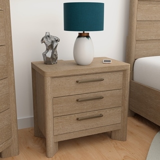 Home Point Sora Sand Dune 3-Drawer Nightstand - Bed Bath & Beyond ...