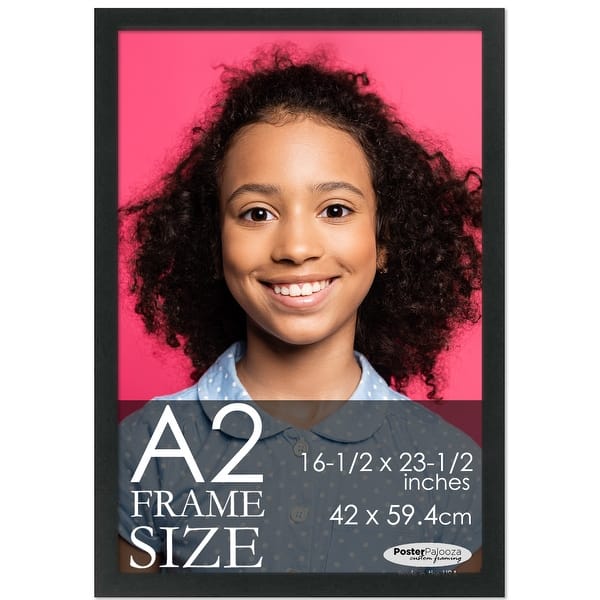 A2 Frame Black Modern Minimalist - Wooden 16.5x23.5 Frame - Modern Wood ...