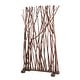 Brown Teak Wood Handmade Tall Freestanding Stick Partition Room Divider ...