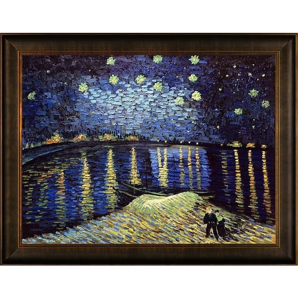Starry Night Over the Rhone by Vincent Van Gogh Framed Hand Painted Oil ...