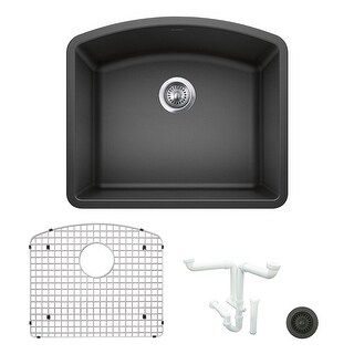 Blanco KA-440175 Diamond 24" Undermount Single Basin Granite Composite ...