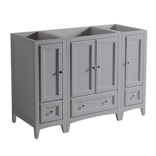 Fresca Oxford 48" Gray Traditional Bathroom Cabinets - Bed Bath ...