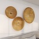 Gold Metal Large Metallic Disk Plate Home Wall Decor (Set of 3) - Bed ...