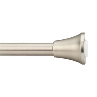 ARTISTIC HOME Mod Tension Shower Curtain Rod 42-72 Inches Spring Loaded ...