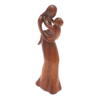 Novica Handmade Mothers Love Wood Statuette - Bed Bath & Beyond - 36497980