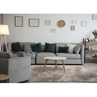 Soft Collection - Grey/Beige/Cream Clouds Rug - 2'0" x 3'7" - Bed Bath ...