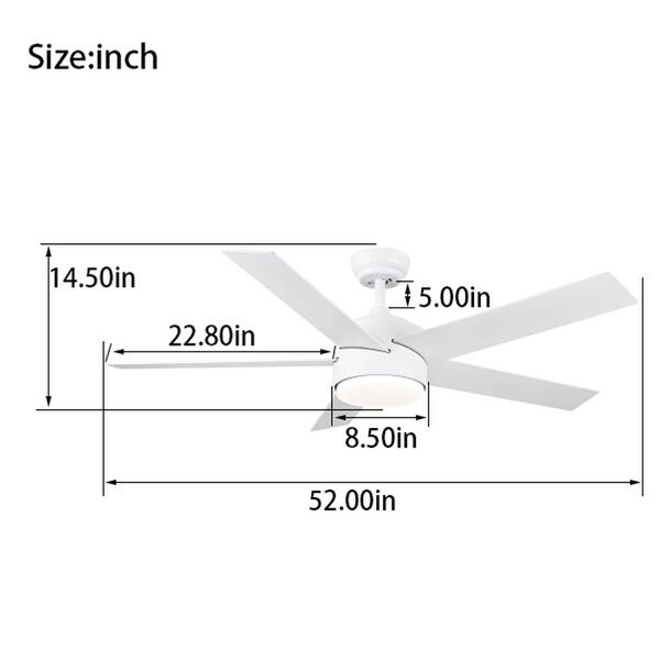 Ceiling Fan Light with Remote, Integrated LED - Bed Bath & Beyond ...