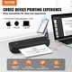 Portable Printer Bluetooth Inkless Mobile Printer for A4, Compatible ...
