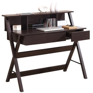 Modern Designs X-Leg Home Office Desk with Shelf - Bed Bath & Beyond ...