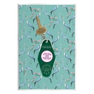 Stupell Heron Patterned Glam Key Wall Plaque Art Design by Amelia Noyes ...