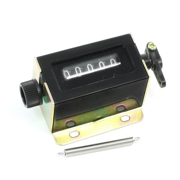 D67-F 5 Digits Resettable Stroke Pulling Pull Counter - Black, Brass ...
