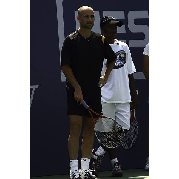 Andre Agassi playing tennis Photo Print - Bed Bath & Beyond - 25379633