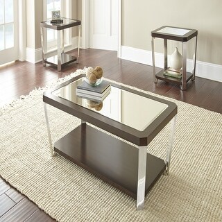 Espresso Finish Contemporary Cocktail Table - Bed Bath & Beyond - 37920456