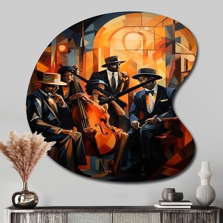 Designart - Jazz Harlem Renaissance V - African American Art Large Wall ...
