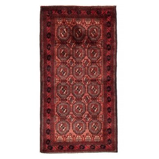 ECARPETGALLERY Hand-knotted Baluch Copper Wool Rug - 3'1 x 5'11 - Bed ...