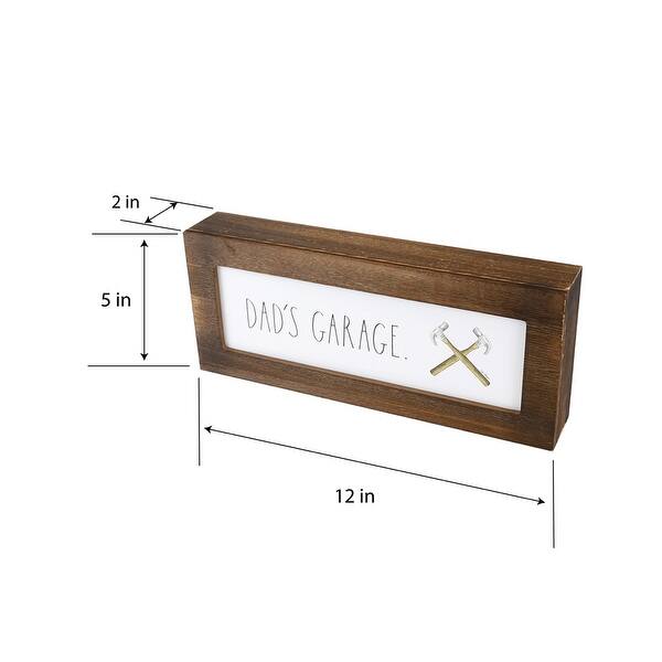 Rae Dunn Wall/Desk Sign - DAD'S GARAGE - Bed Bath & Beyond - 37108047