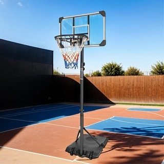 Portable Basketball Hoop Goal System with Stable Base and Wheels - Bed ...