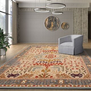 Multi Sizes Hand Tufted Wool Arts & Craft Transitional Oriental Area ...