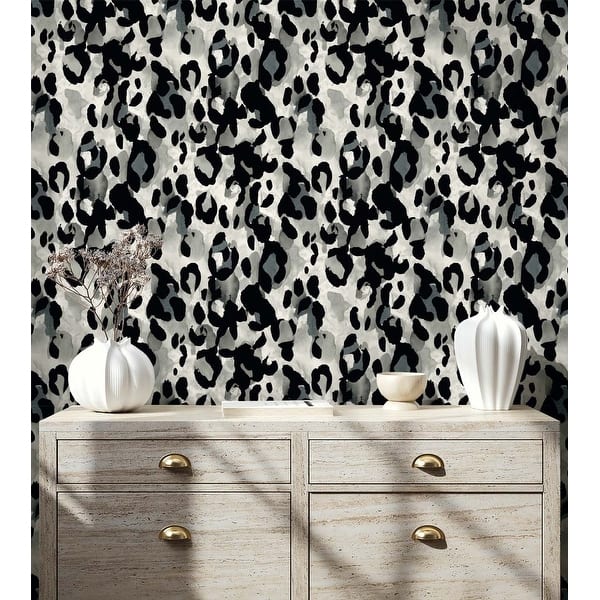 gray leopard print wallpaper