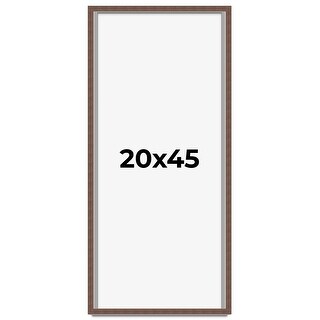 20x45 Shadow Box Frame Brown | 1.125 inches Deep Real Wood Rustic - Bed ...