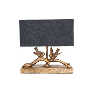 Rustic Birds-On-Branch Lamp with Rectangle Shade - Bed Bath & Beyond ...