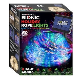 Bell + Howell Bionic 50 Ft Color Changing LED Rope Lights, USB and ...