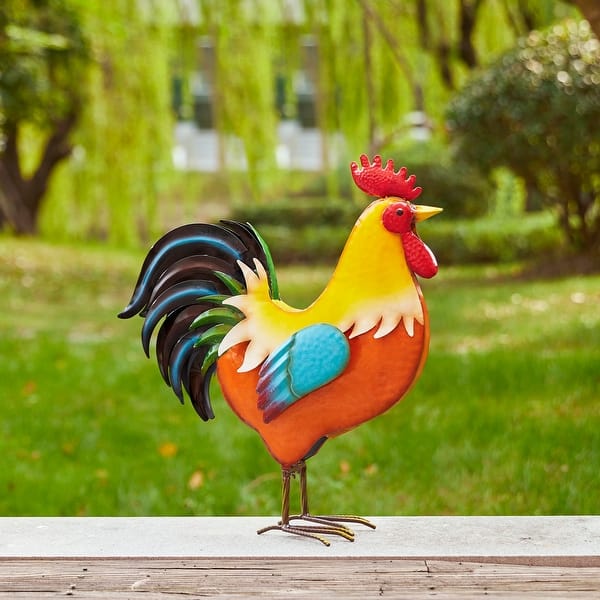rooster yard decor