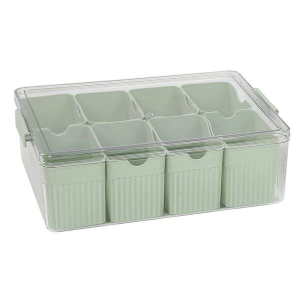 Transparent removable refrigerator compartment storage box with lid ...