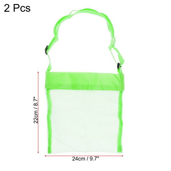 2pcs Mesh Beach Bag, Small Sand Backpack Sea Shell Tote Bags with ...