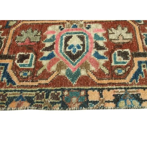 Fine Vintage Bakhtiari Monty Rust/Eggplant Rug - 9'10" x 12'7" - Bed ...