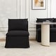 KINWELL Performance Fabric Down Fill Slipcover Dining Banquette - Bed ...