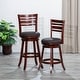 Counter Height Swivel Stool Rolling Stool Adjustment for Kitchen, Navy ...