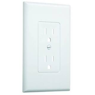 TayMac 2500W Grounded Duplex Wallplate, 1-Gang, White - Bed Bath ...