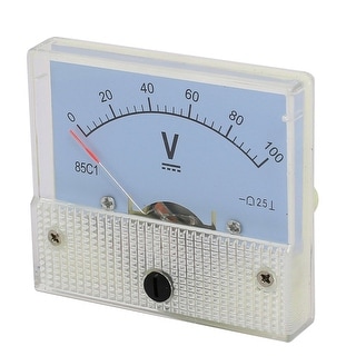 Class 2.5 Accuracy DC 0-100V Dial Panel Gauge Voltmeter Voltage Meter ...